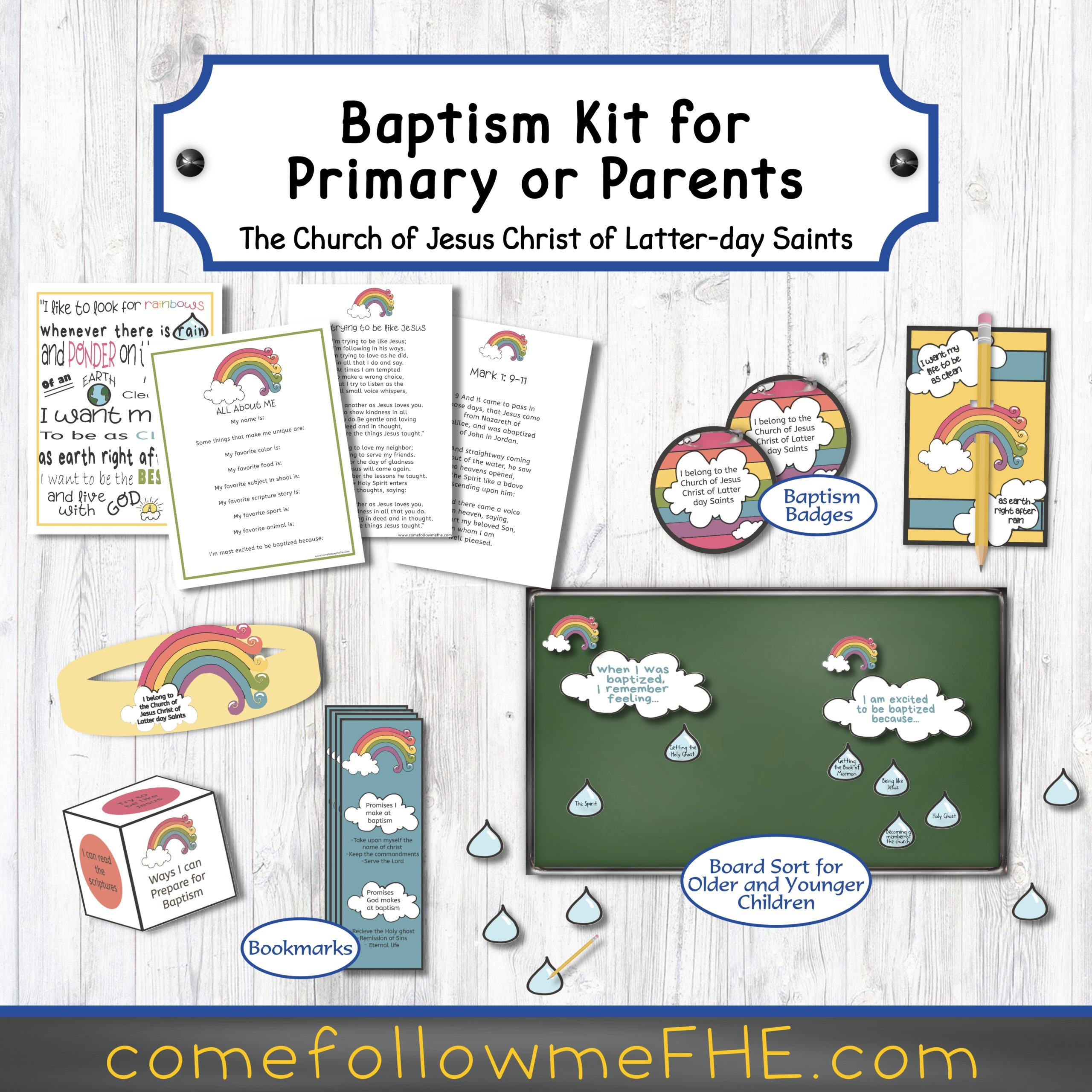 Baptism Kit - Come Follow Me FHE