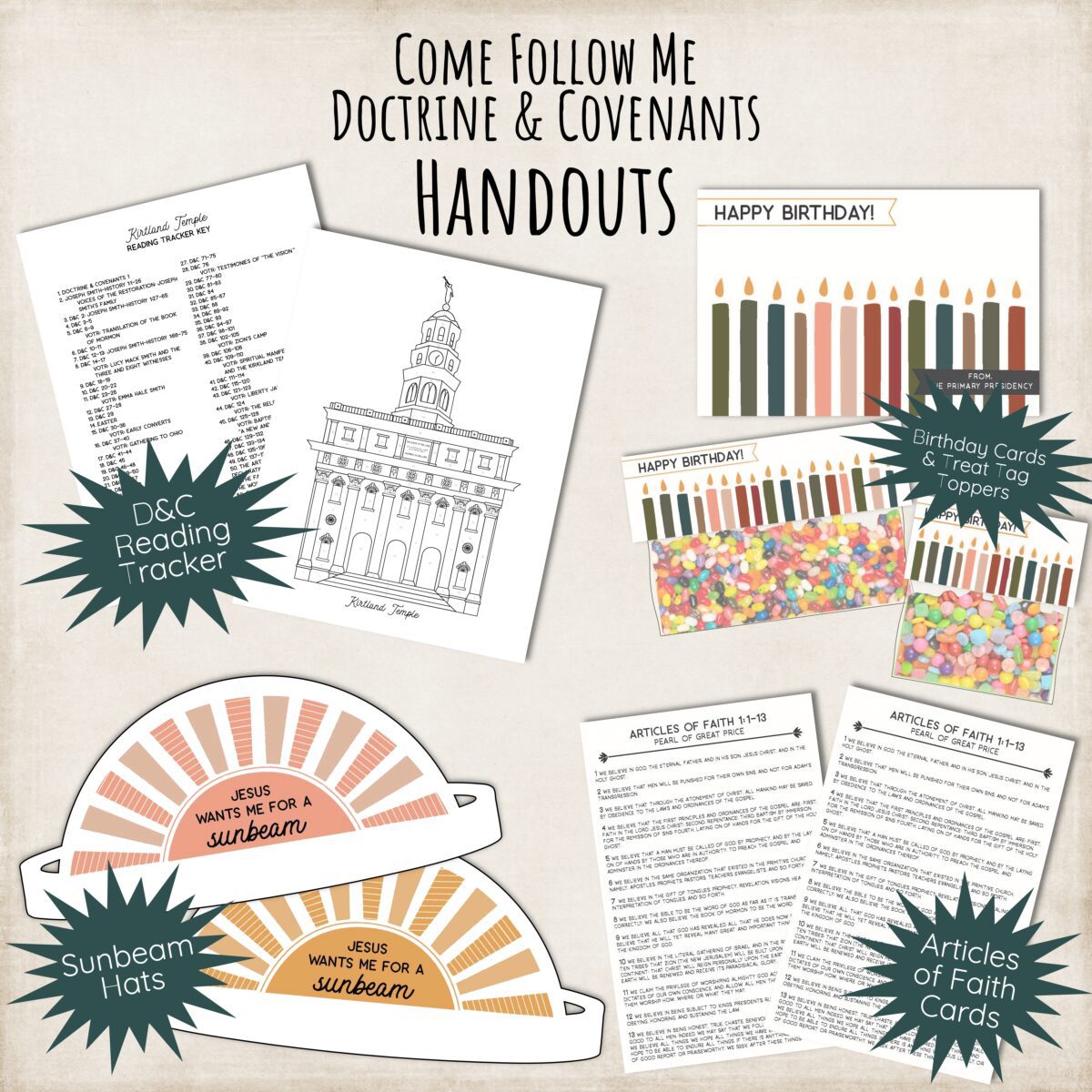 D&C 2021 Primary Handouts - Come Follow Me FHE