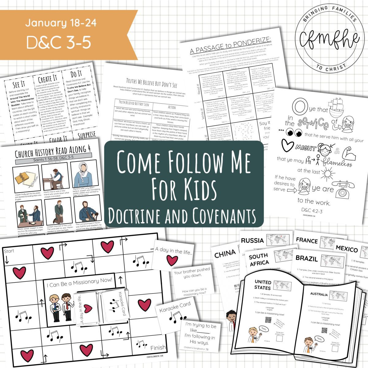 STANDARD: Doctrine and Covenants - Lesson 4 (Jan 18 - Jan 24) - Come ...