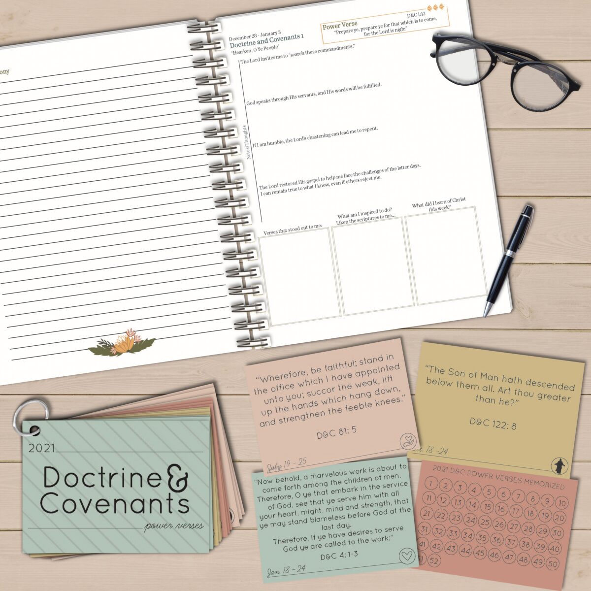 D C Weekly Power Verse Cards Come Follow Me Fhe