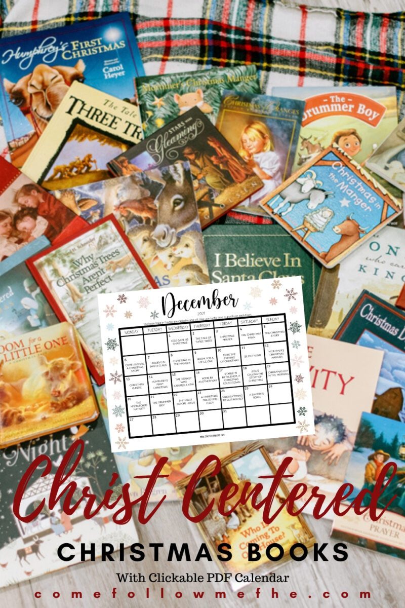 Christmas Book Calendar for 2021 - Come Follow Me FHE
