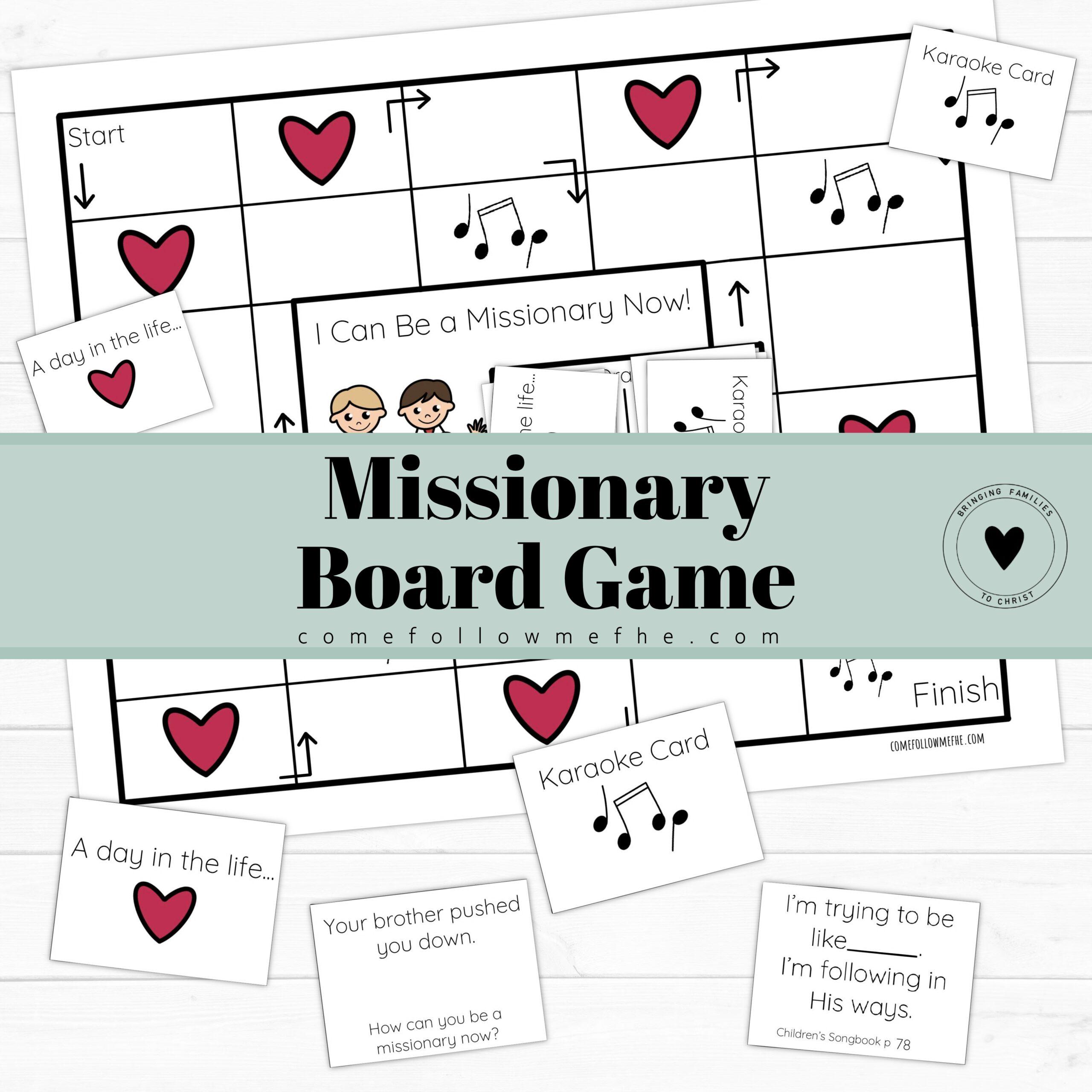 Missionary Board Game - Come Follow Me FHE