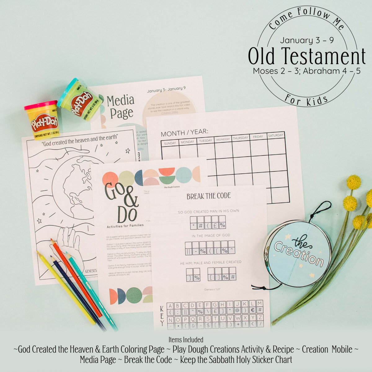 ELEMENTARY: Old Testament - Lesson 2 (January 3-January 9) - Come ...