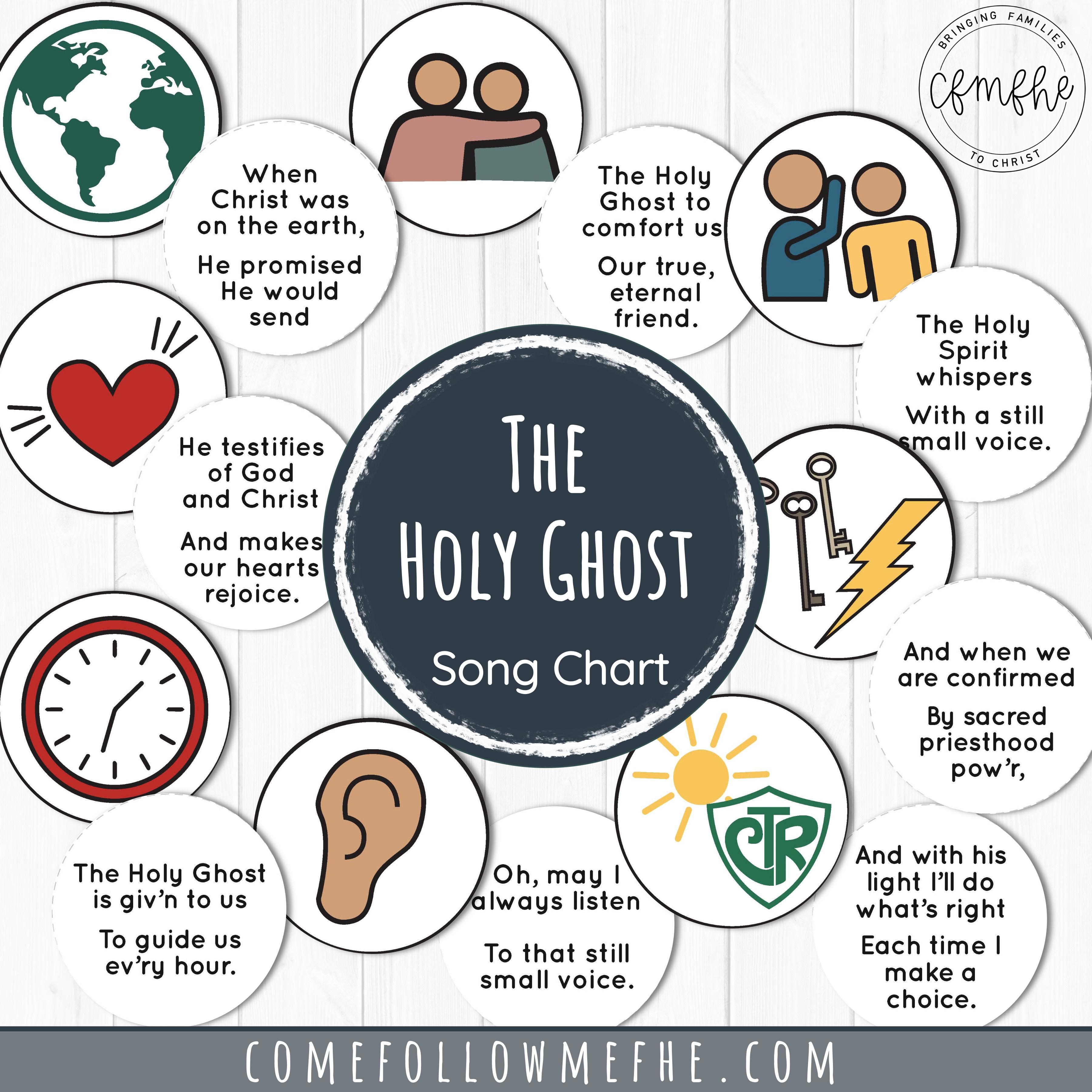 The Holy Ghost Song Chart - Come Follow Me FHE
