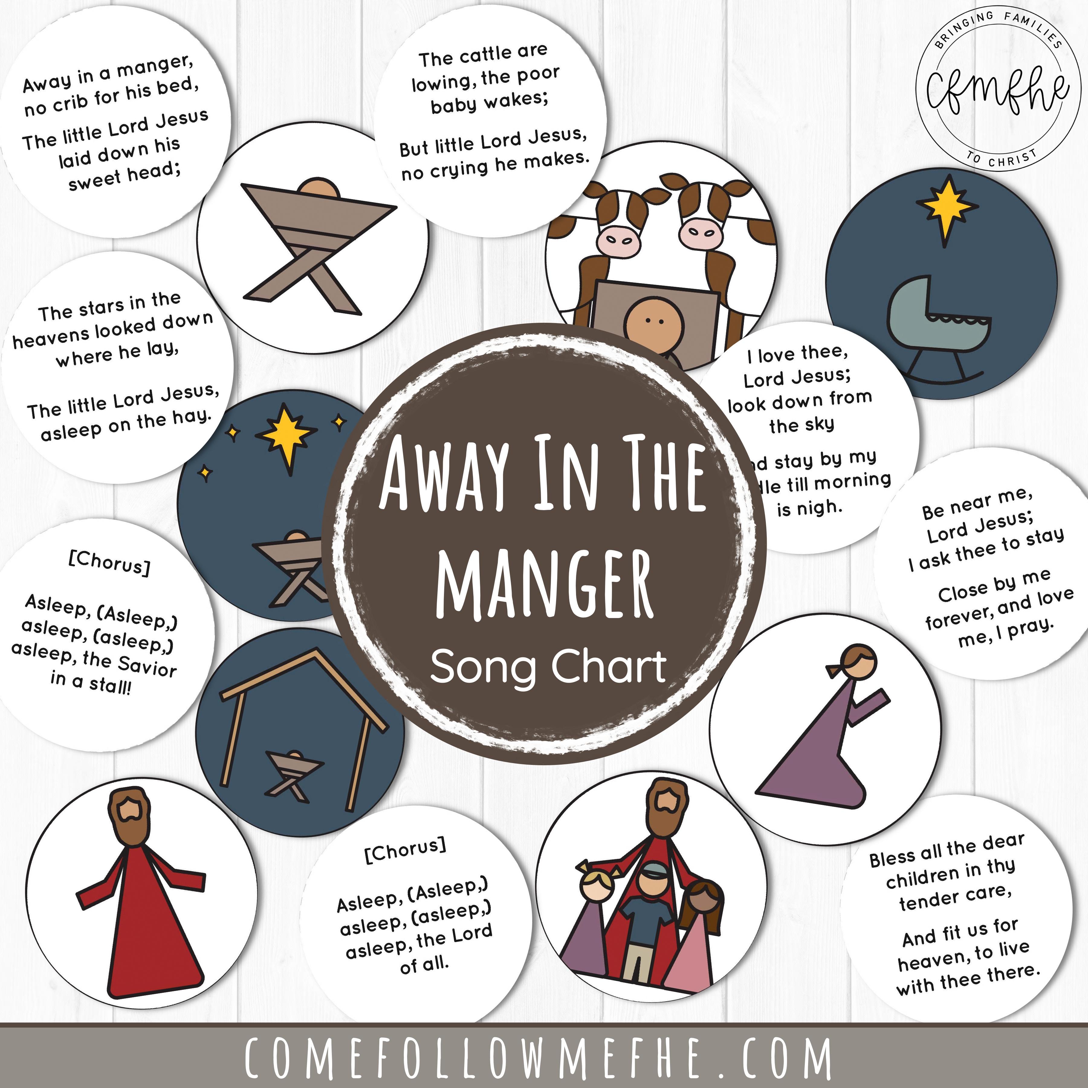 Away In A Manger Song Chart - Come Follow Me FHE