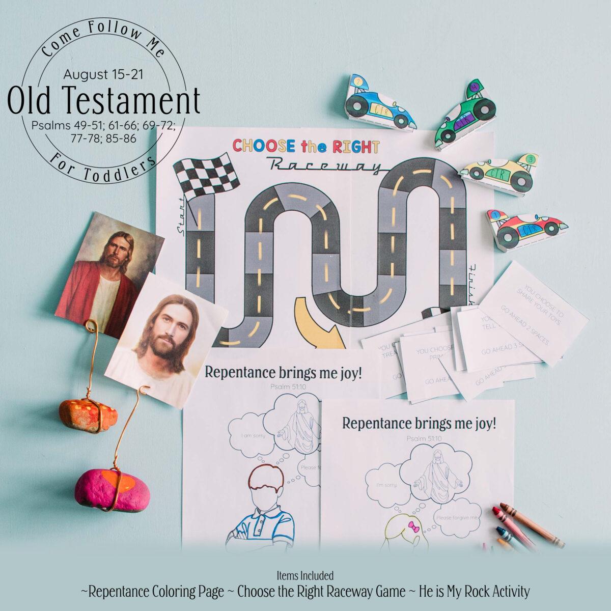 TODDLER: Old Testament - Lesson 34 (Aug 15 - Aug 21) - Come Follow Me FHE