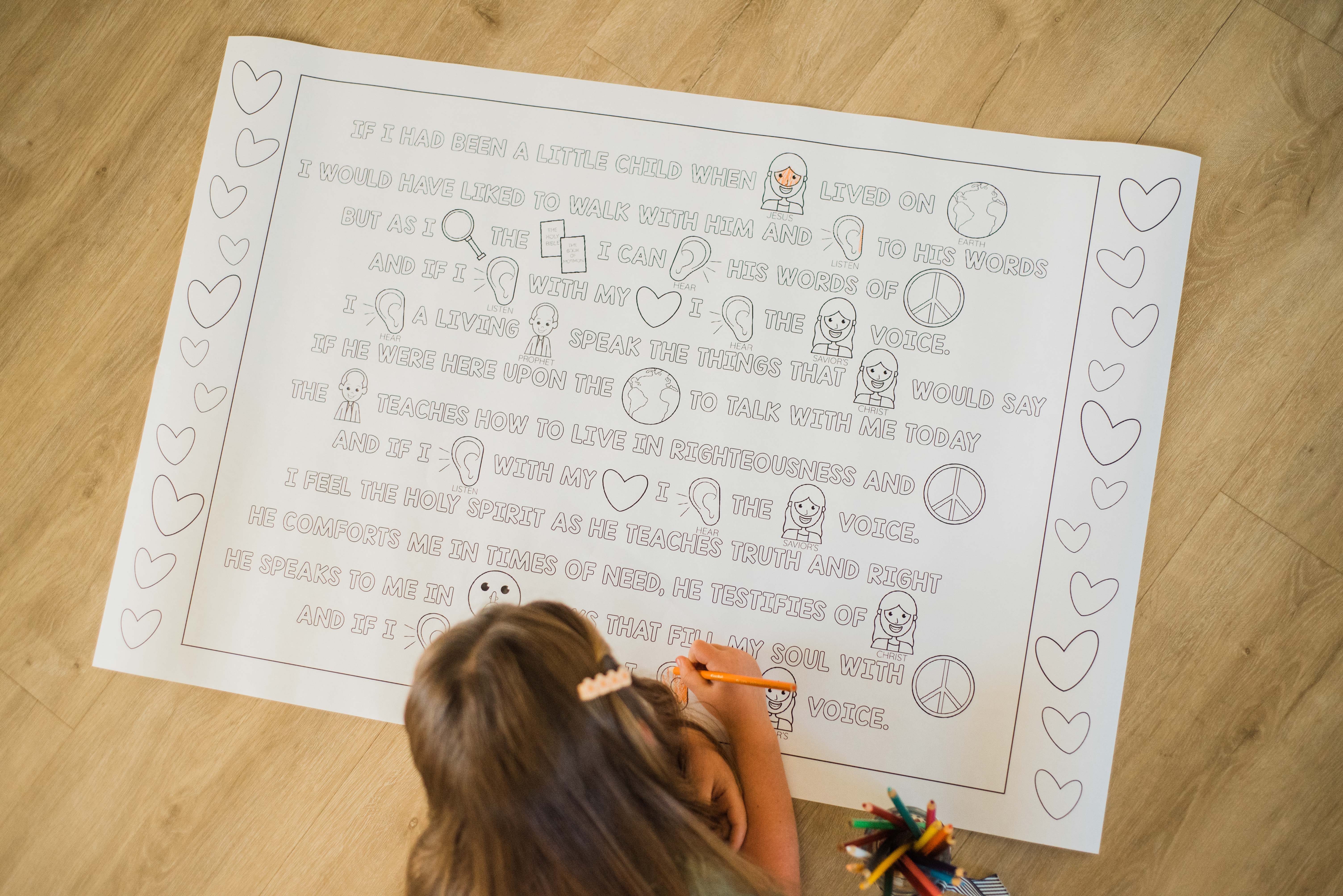 General Conference Giant Coloring Page - Oct 2022 - Come Follow Me FHE