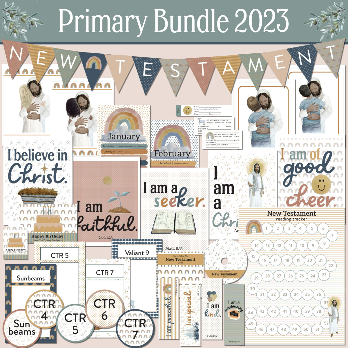New Testament 2023 Complete Primary Bundle - Come Follow Me FHE