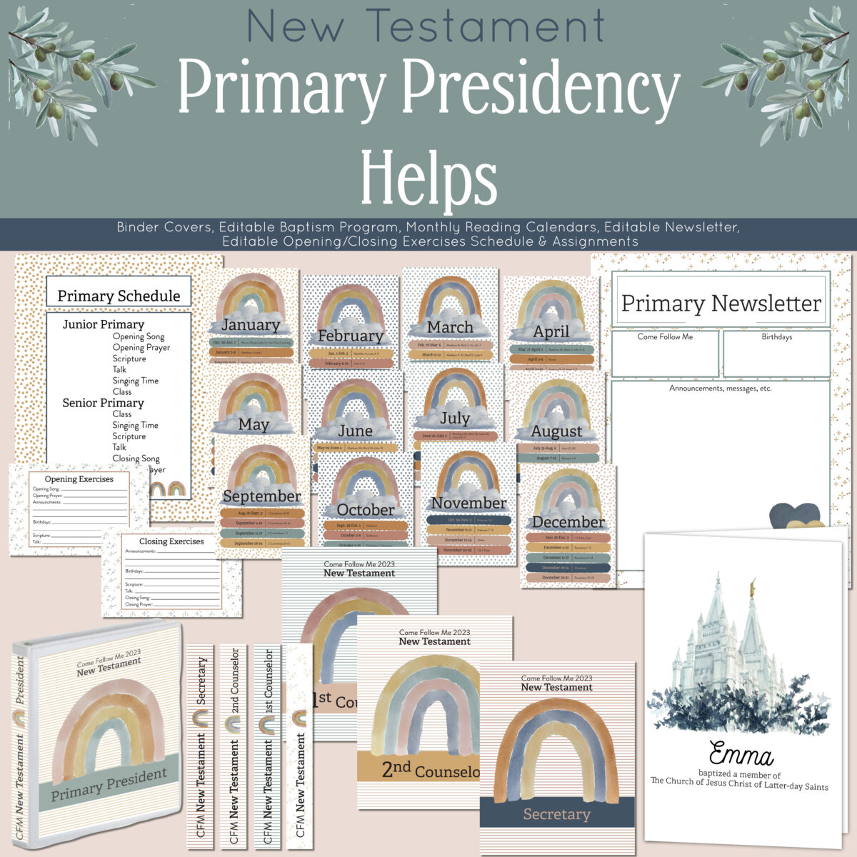 New Testament 2023 Primary Presidency Bundle - Come Follow Me FHE
