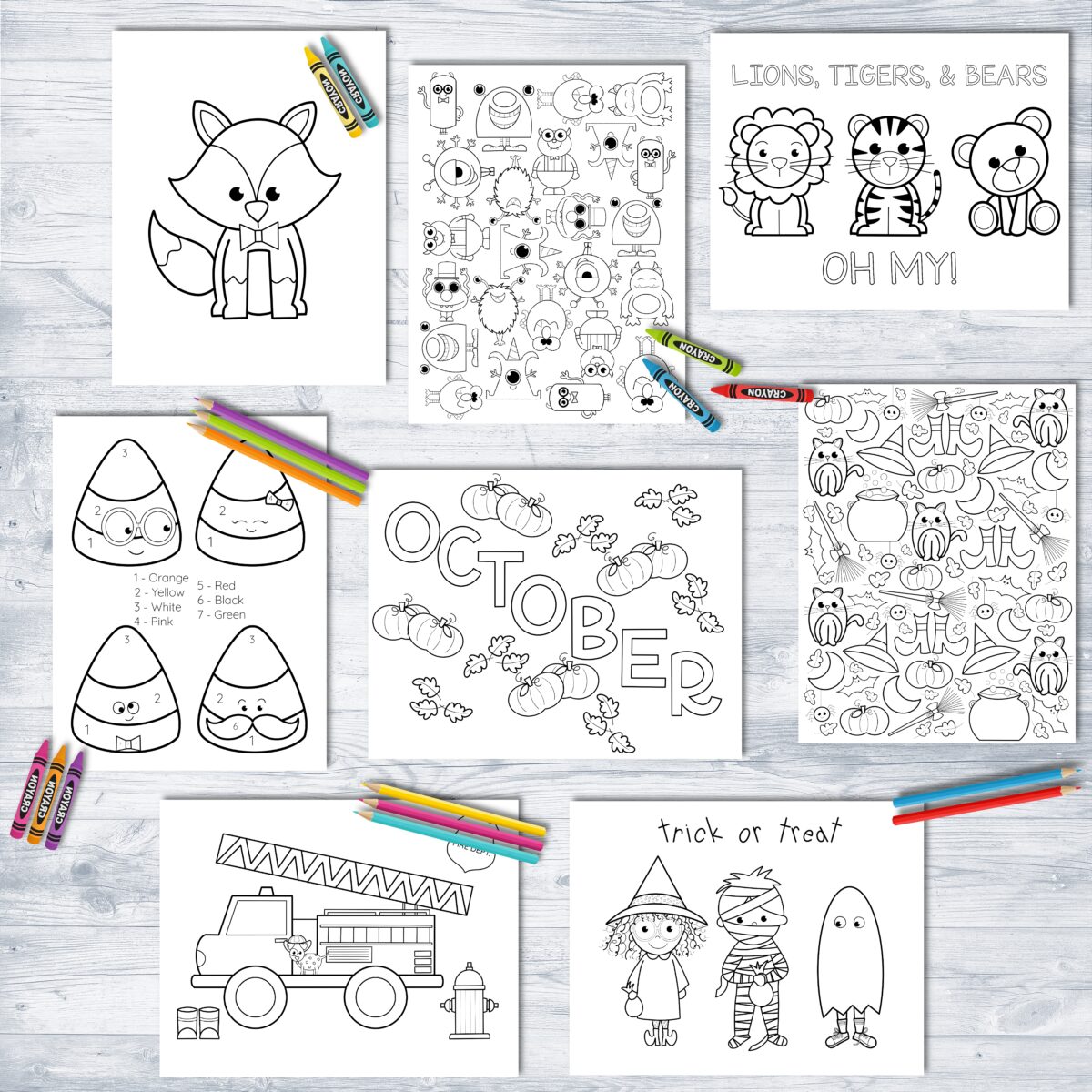 October 2021 Coloring Pages - Come Follow Me FHE