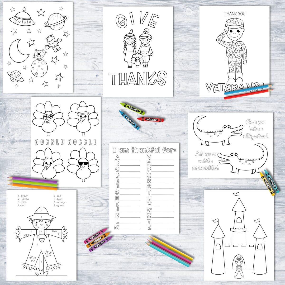 November 2021 Coloring Pages - Come Follow Me FHE