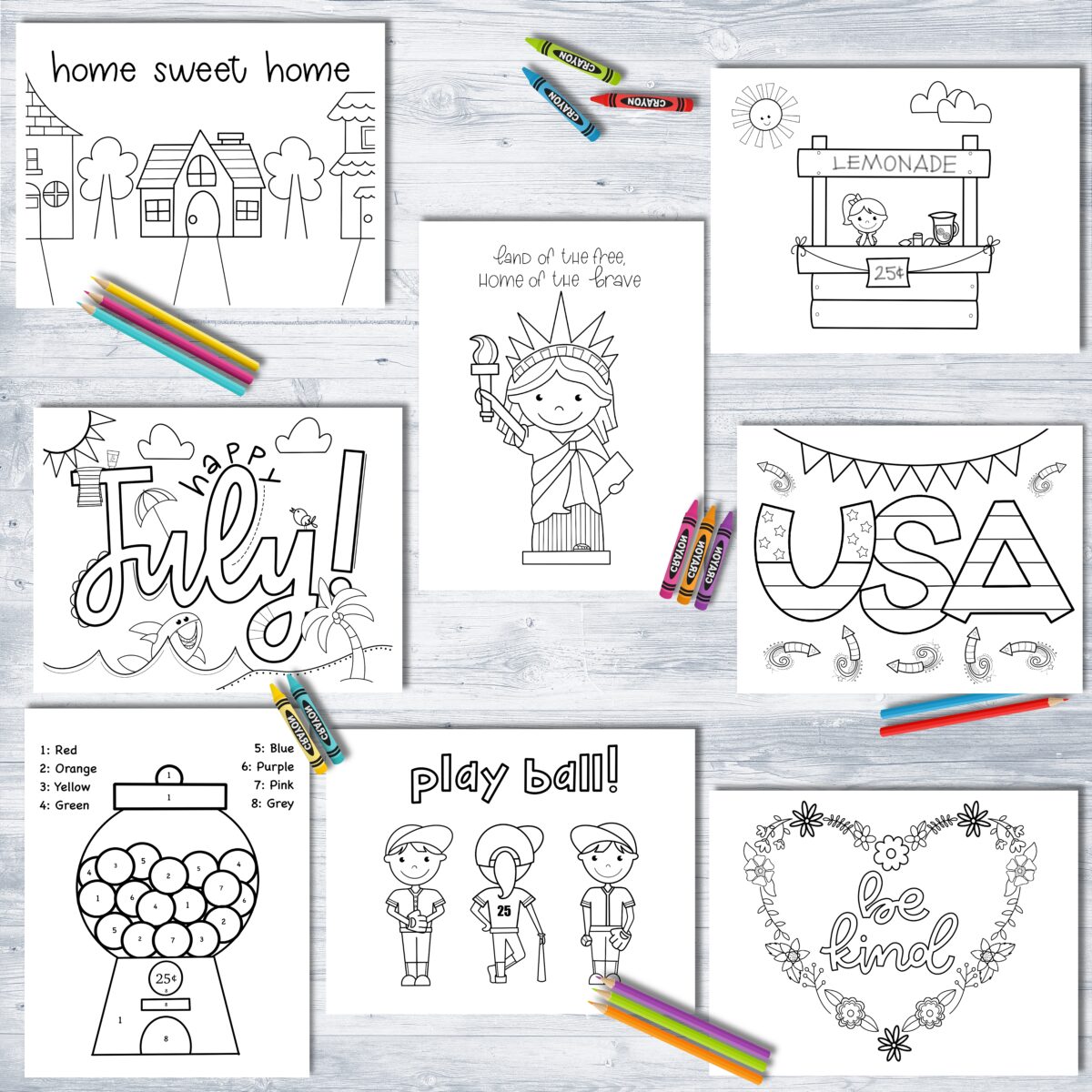 July 2020 Coloring Pages - Come Follow Me FHE