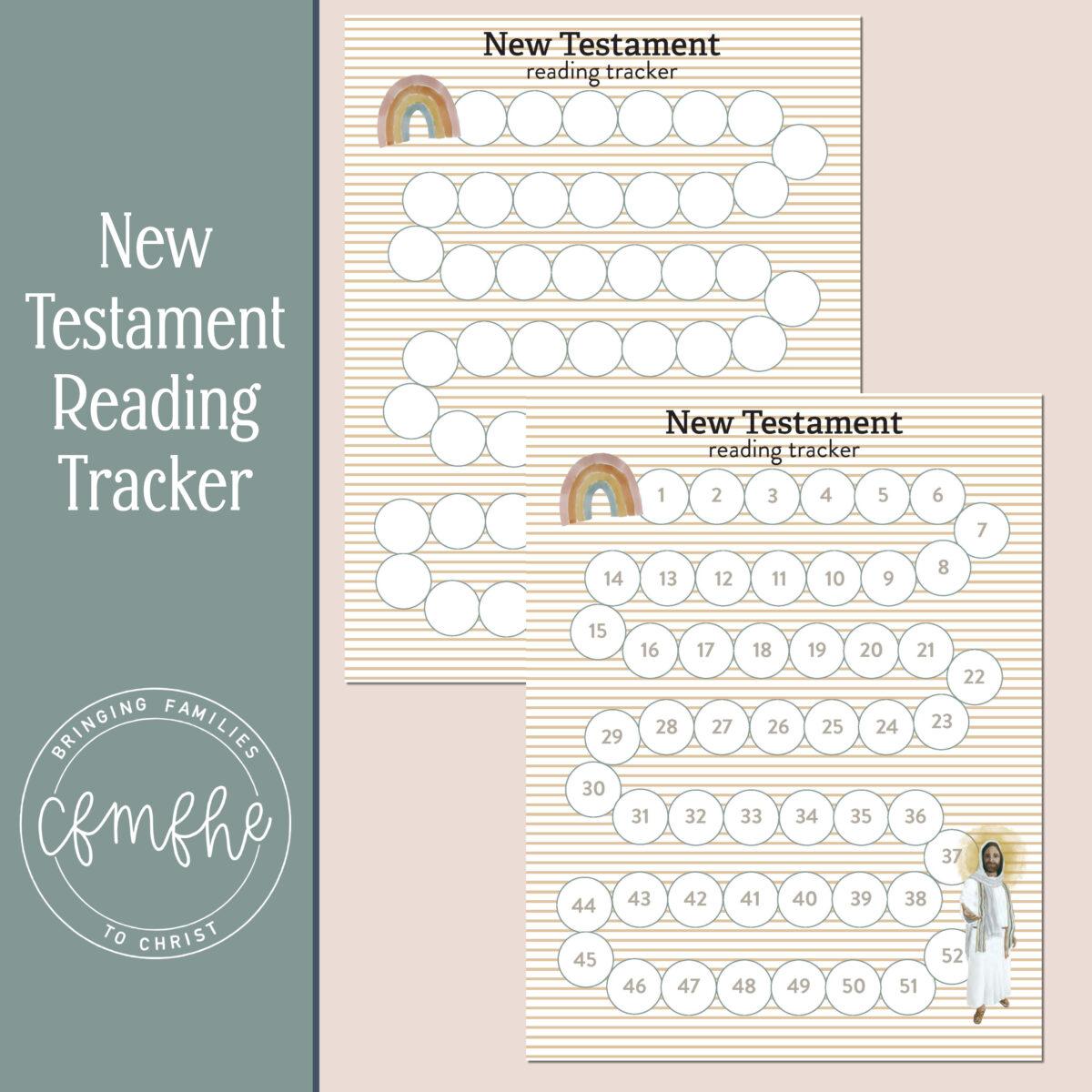 New Testament Reading Tracker - Come Follow Me FHE