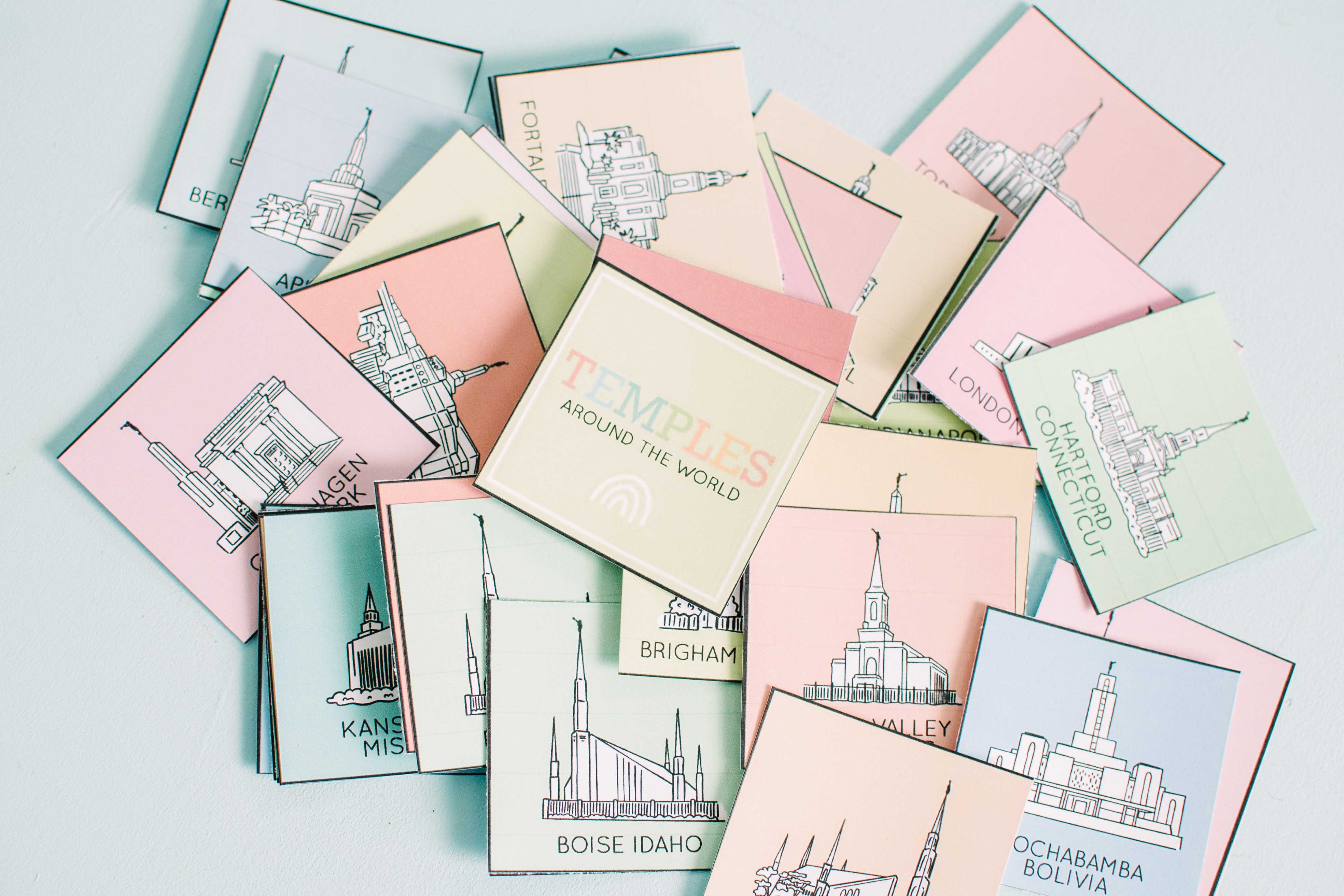 Temple Matching Game - Come Follow Me FHE