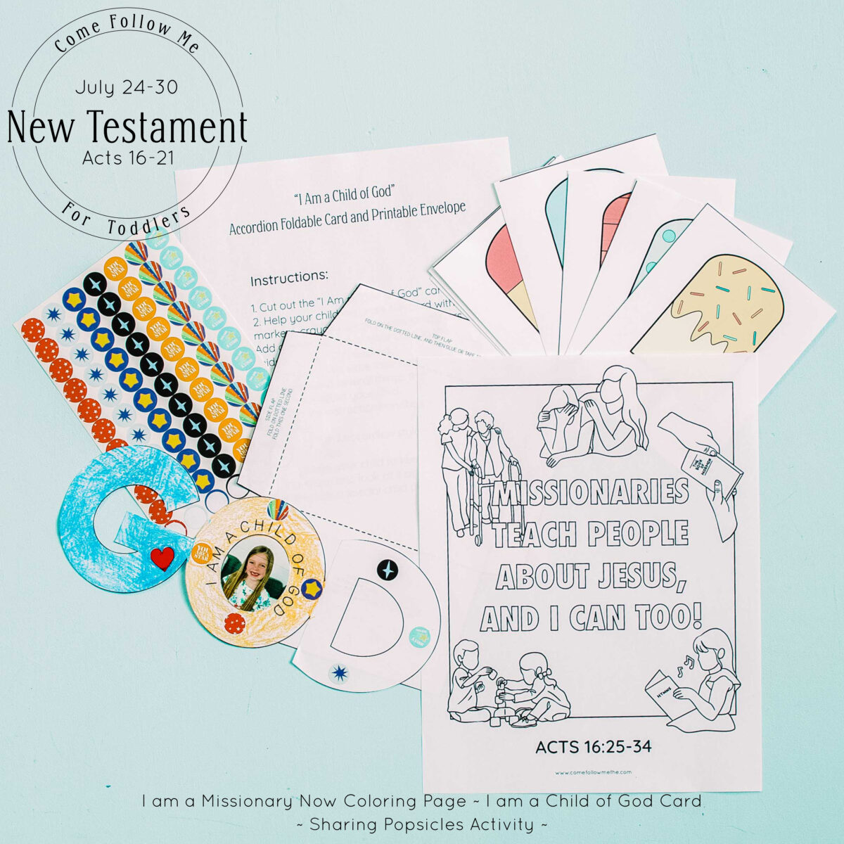 TODDLER: New Testament - Lesson 31 (July 24 - July 30) - Come Follow Me FHE