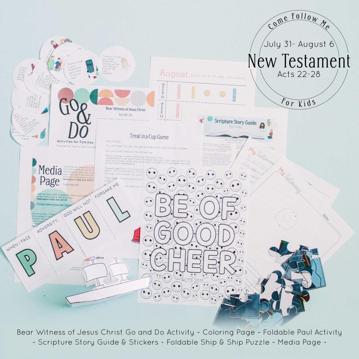 ELEMENTARY: New Testament - Lesson 32 (July 31-Aug 6) - Come Follow Me FHE