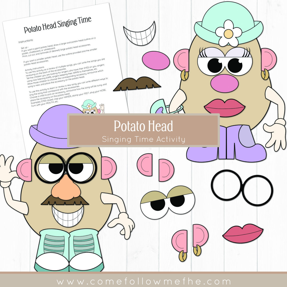 Potato Head Singing Time Activity - Come Follow Me FHE