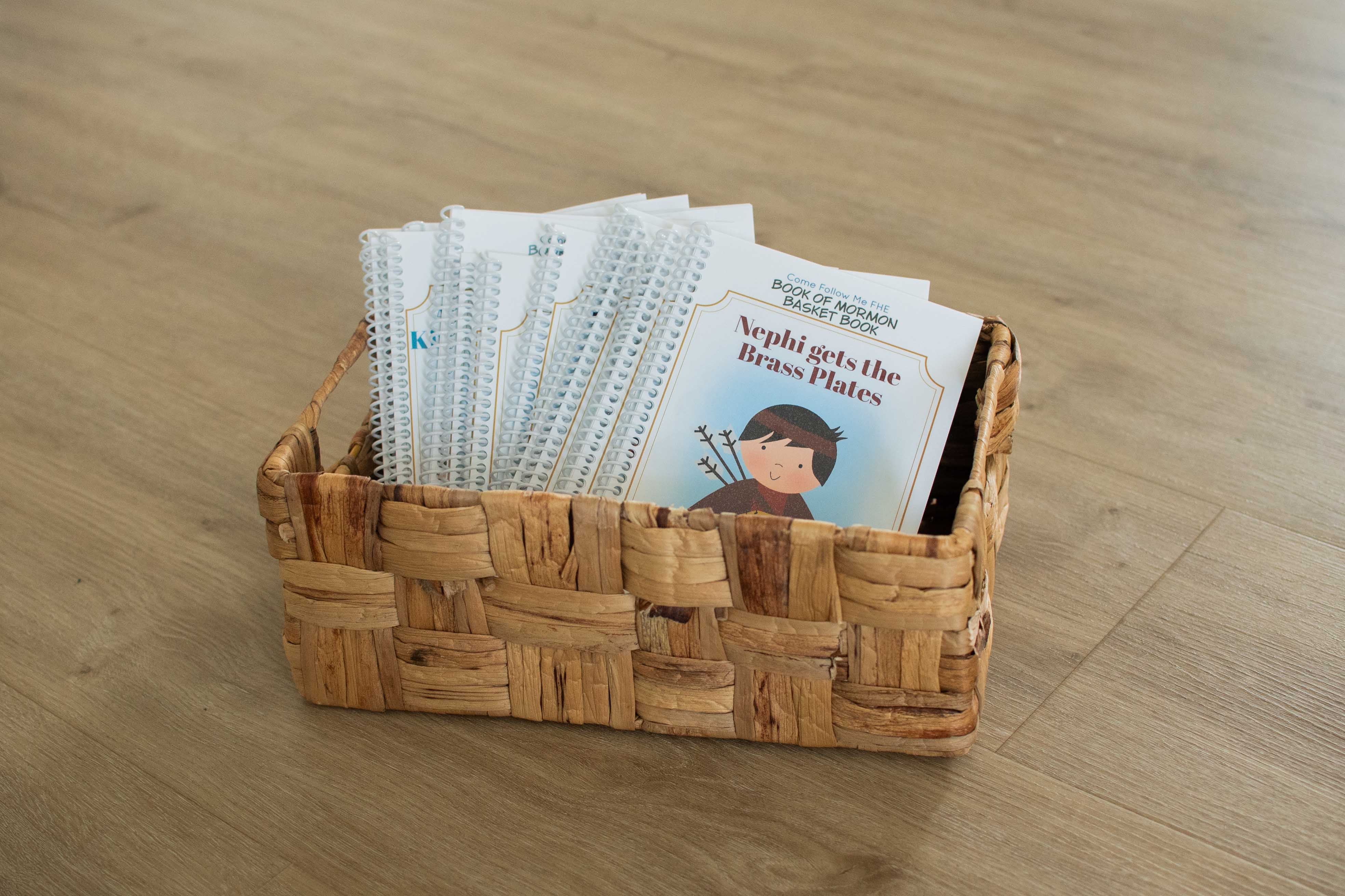 Book of Mormon Basket Books - Come Follow Me FHE