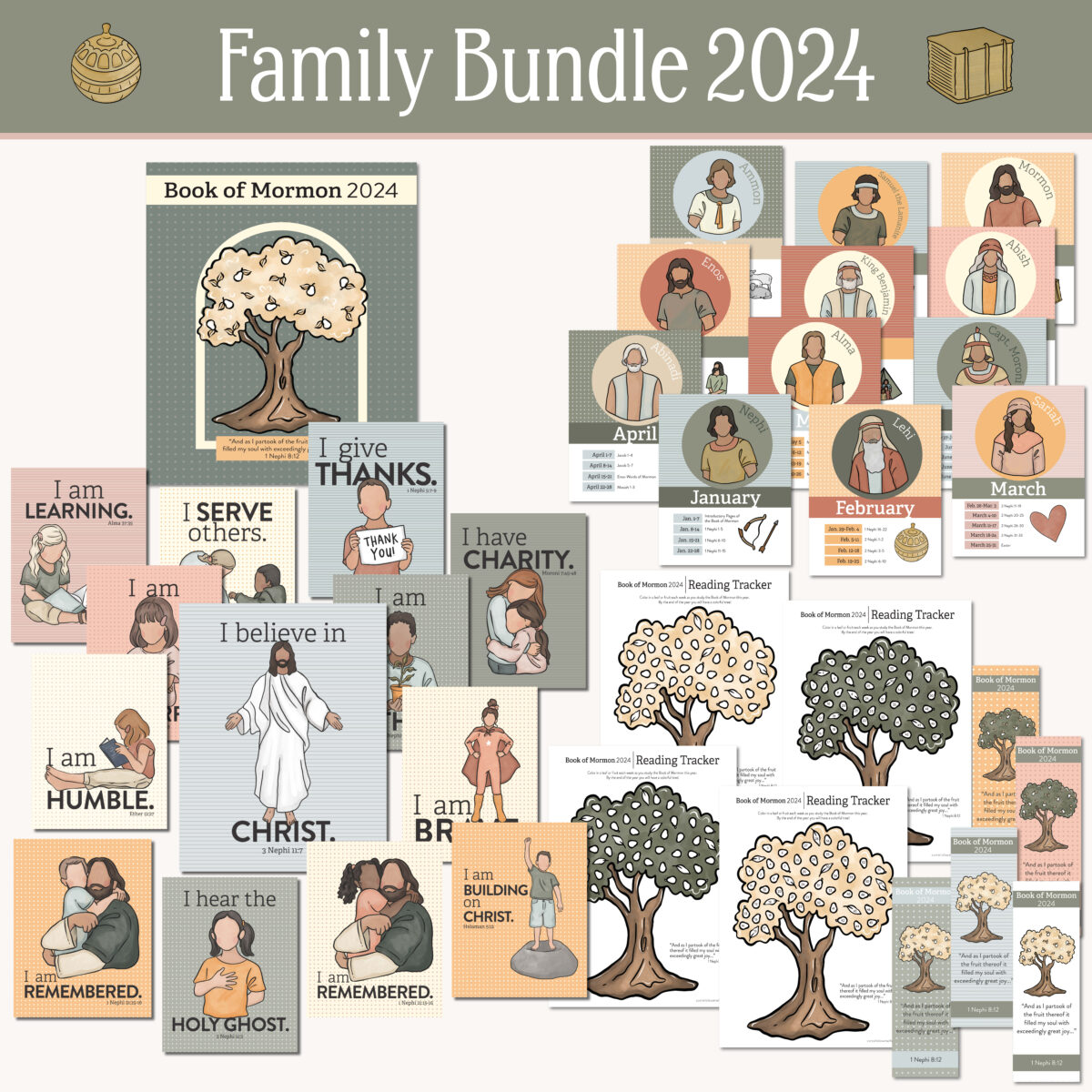 Book of Mormon 2024 Family Bundle - Come Follow Me FHE