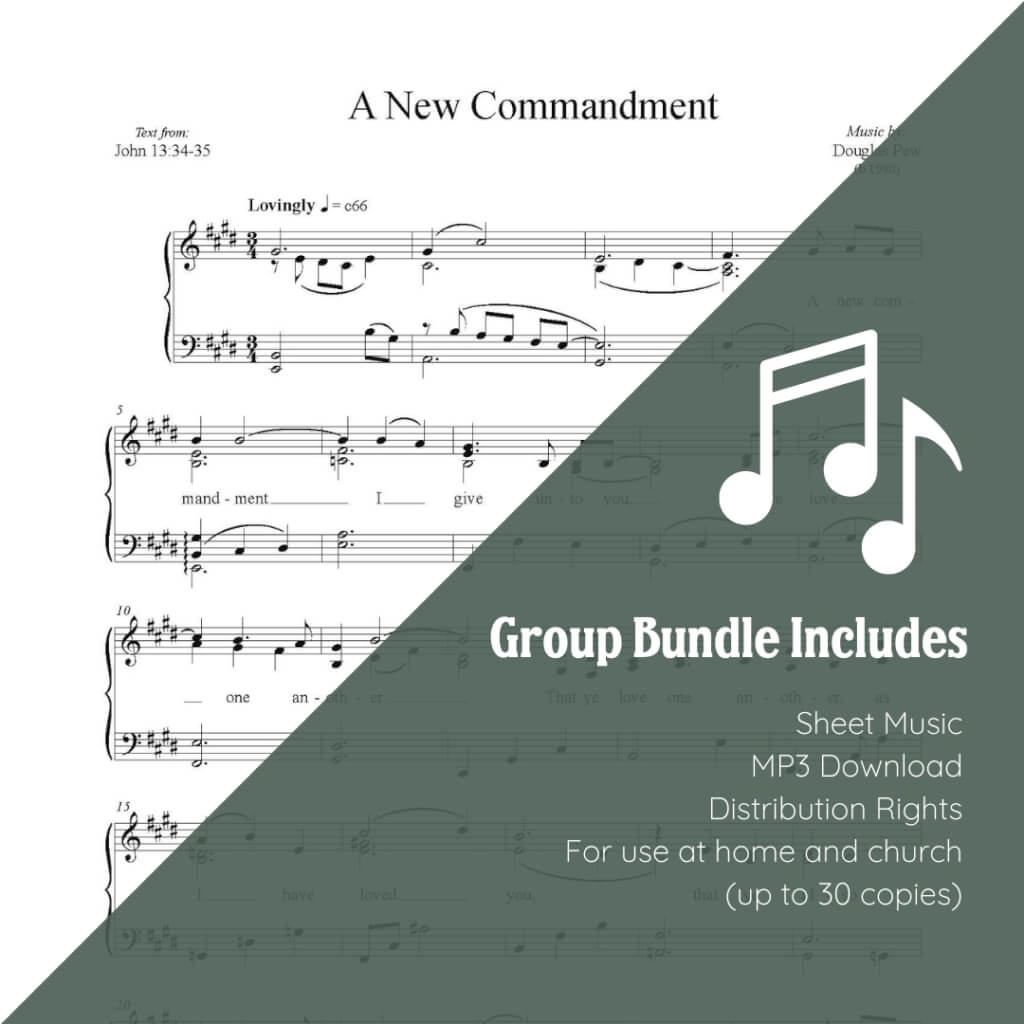 A New Commandment - Sheet Music - Come Follow Me FHE