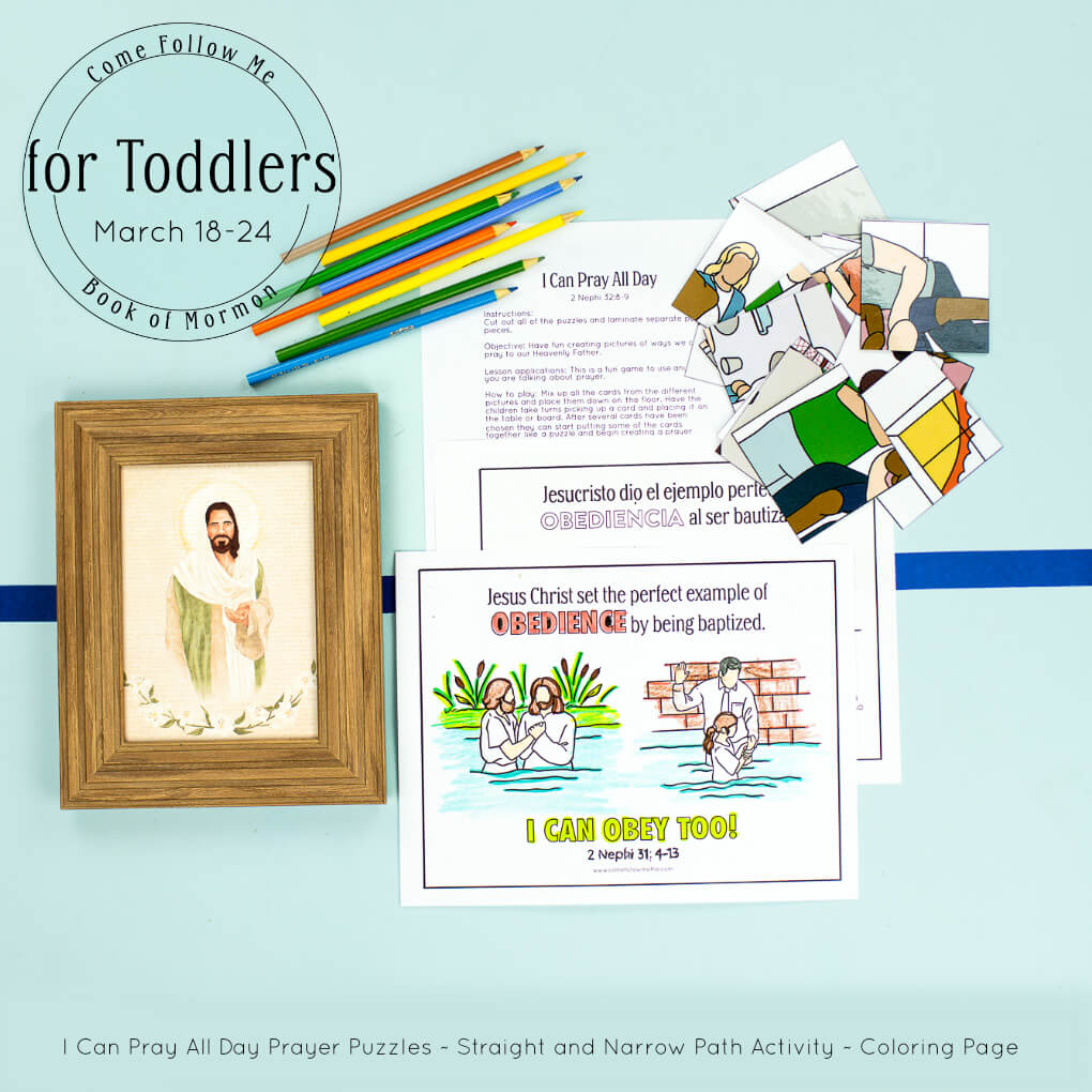 TODDLER: Book of Mormon 2024 - Lesson 12 (March 18-24) - Come Follow Me FHE