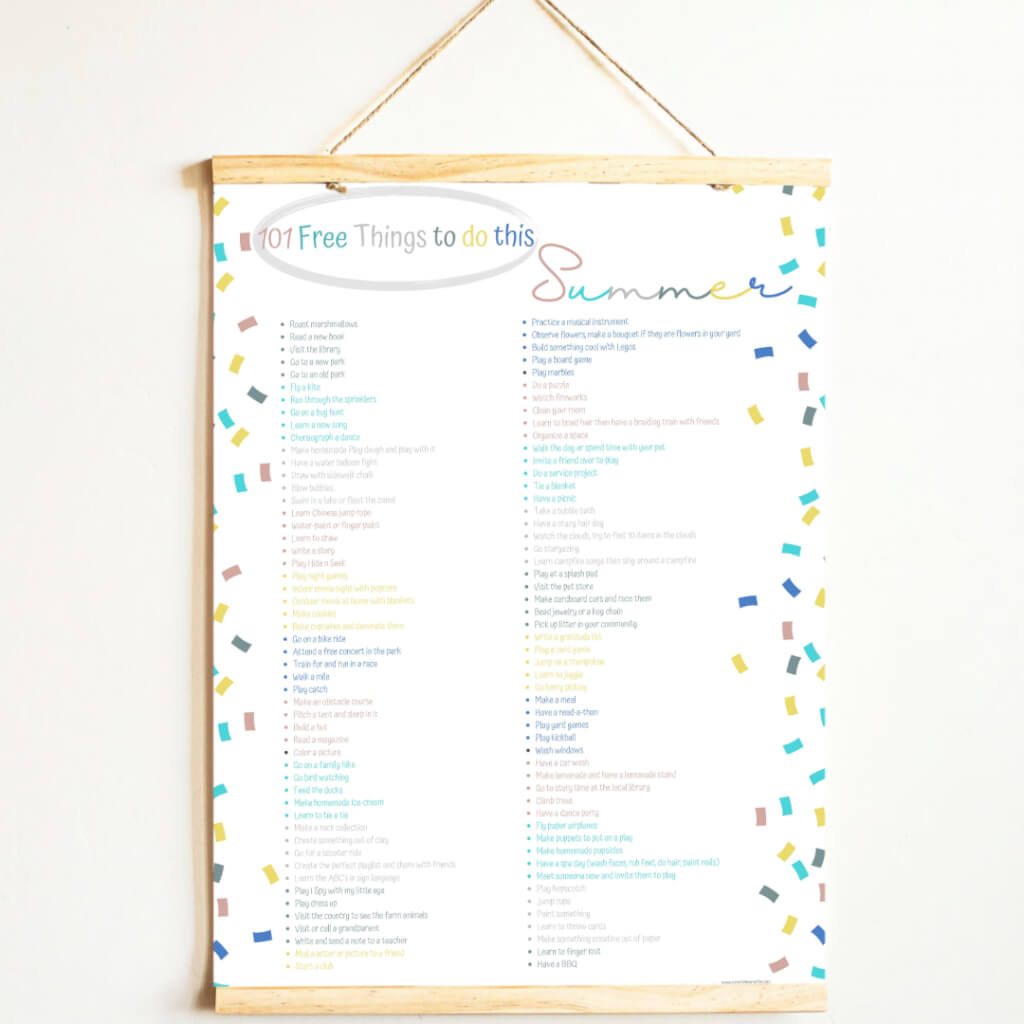 101 Free Things To Do This Summer - Come Follow Me FHE