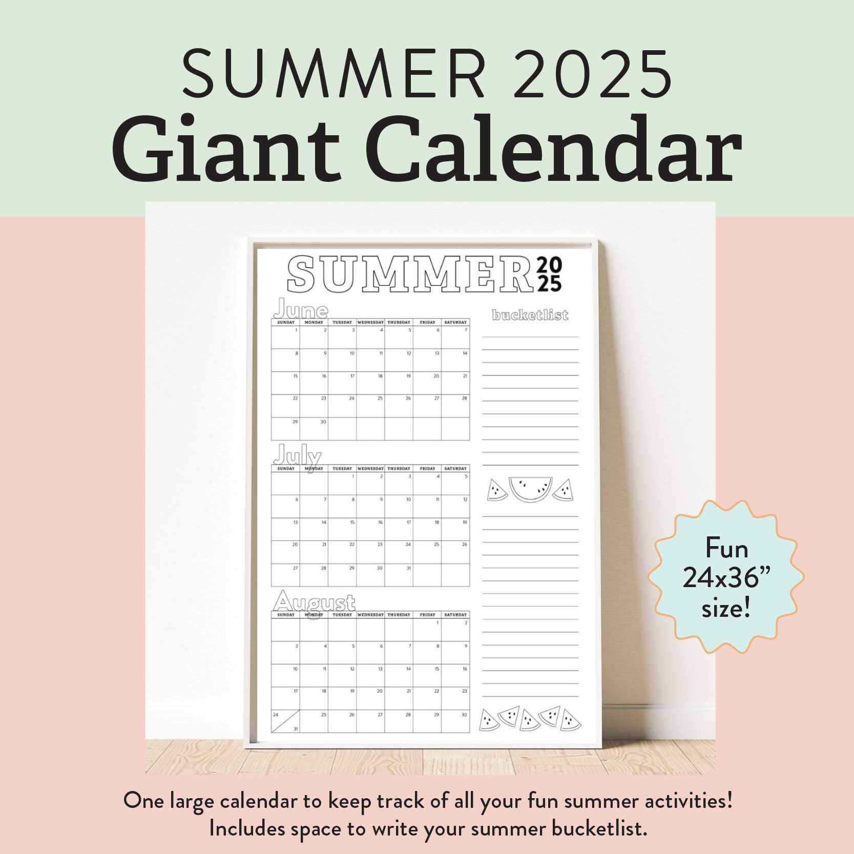 2025 Summer Calendar - Come Follow Me FHE