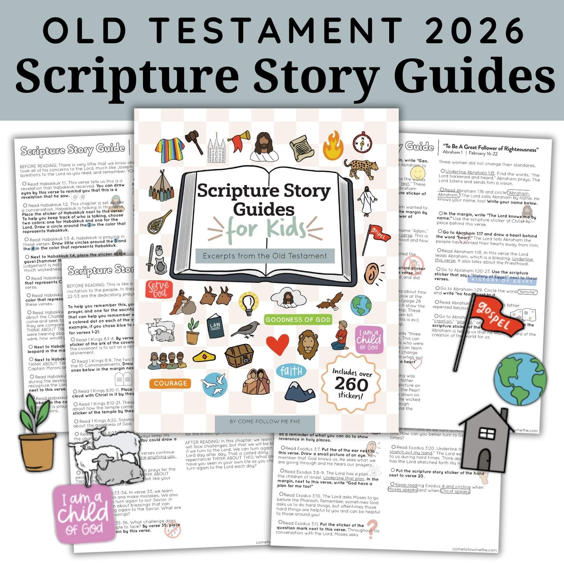 2026 Old Testament Scripture Study Guides - Come Follow Me FHE